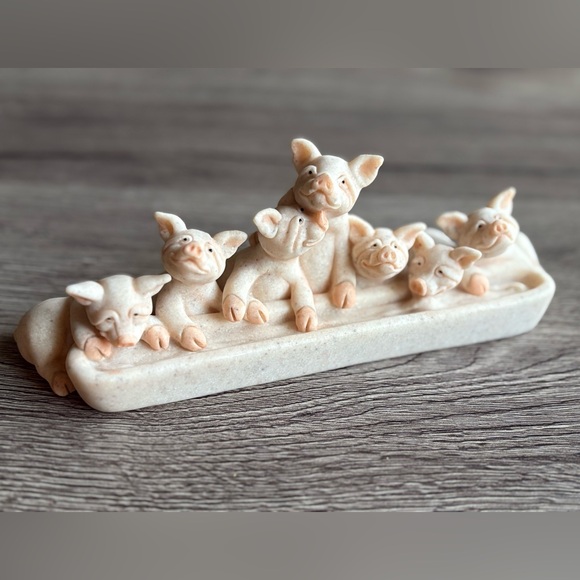 Vintage | Accents | Piggin Out Second Nature Design Quarry Critters ...